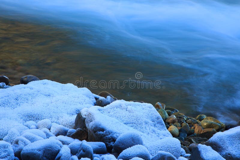 Warm Stones beside Cold Clean Creek Water Stock Photo - Image of creek ...