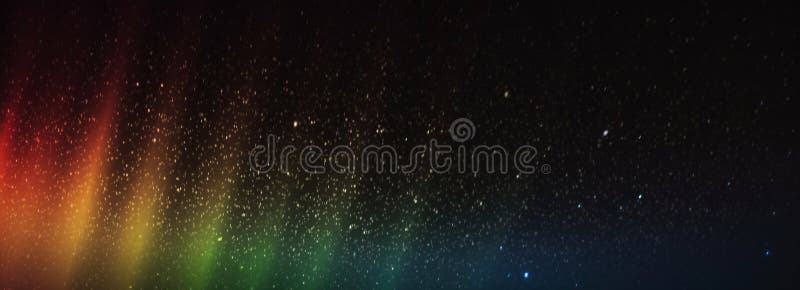 Warm Sun Rays Light on Black Background. Overlay Texture with Flare ...