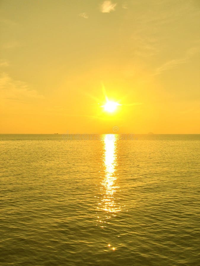 Warm Sunset stock image. Image of ocean, surface, serenity - 229821