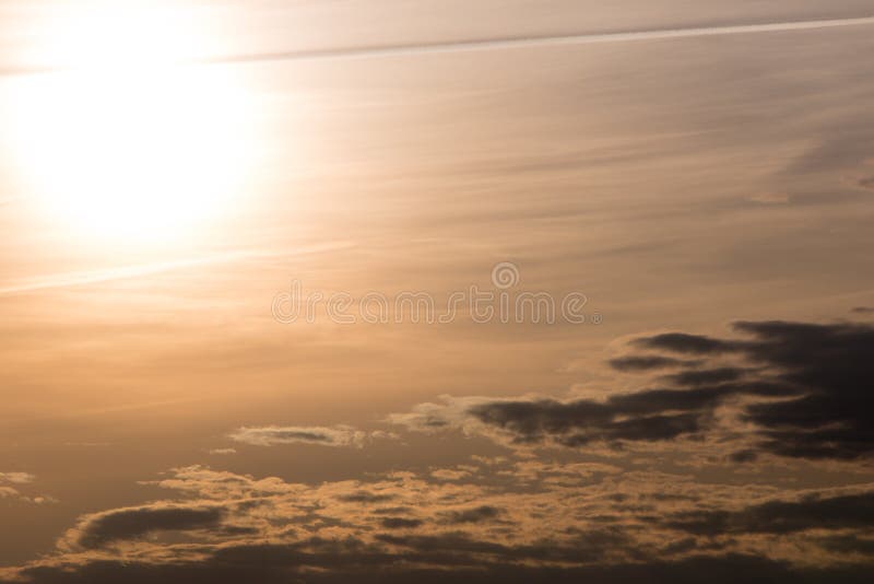 Warm sunset stock image. Image of sunset, travel, cloudy - 114477769