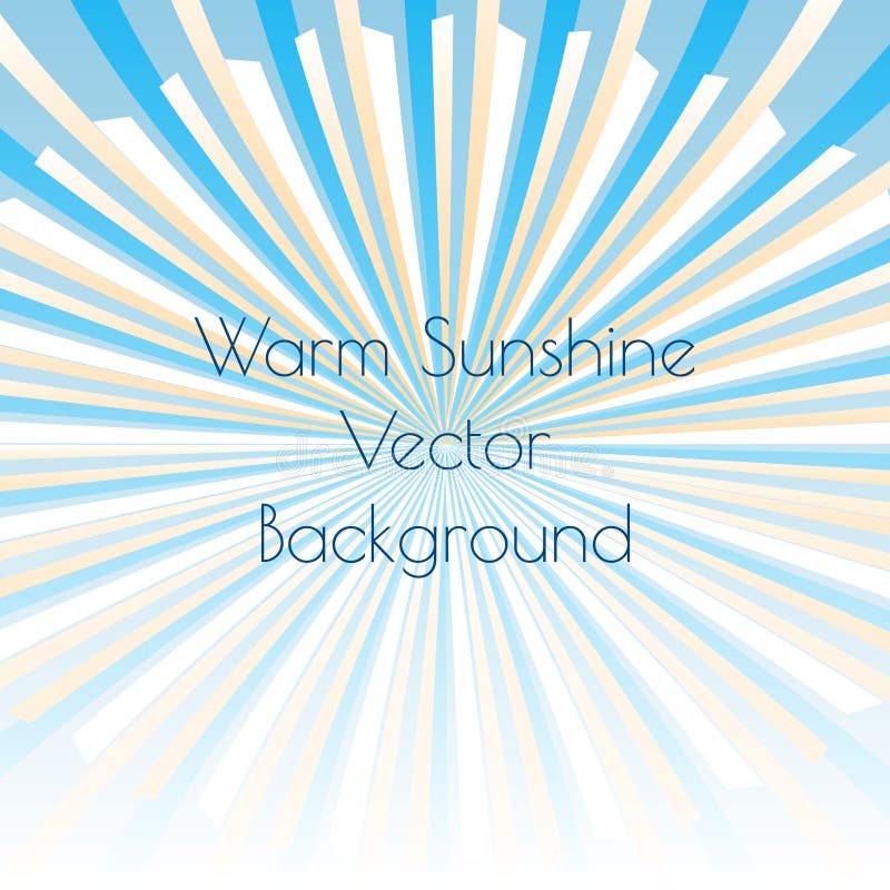 Warm sunshine rays stock vector. Illustration of background - 53772687
