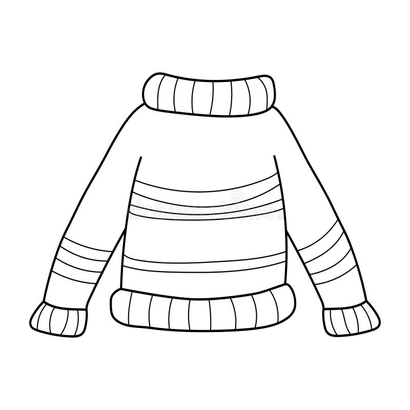 Sweater Outline Stock Illustrations – 11,717 Sweater Outline Stock ...