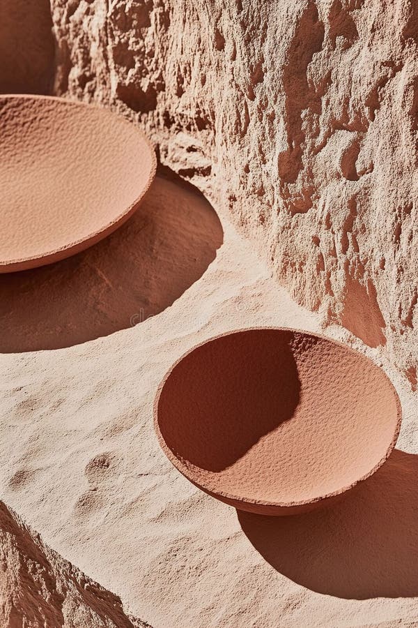 Warm Terracotta Textures for Natural Product Packaging. Stock ...