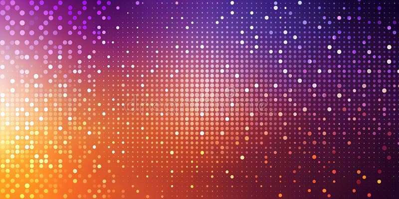 Warm-to-Cool Dot Gradient Abstract Circular Composition Stock ...