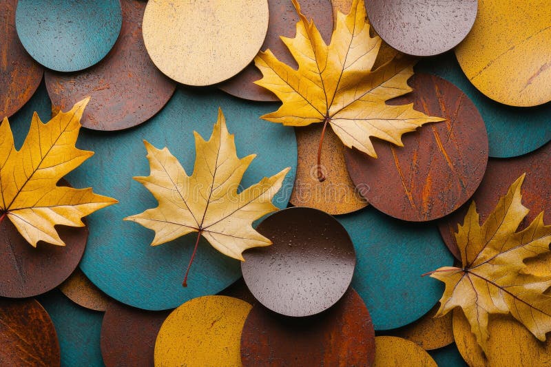 Warm Toned Abstract Collage Art, Modern Geometric Pattern, Abstract ...