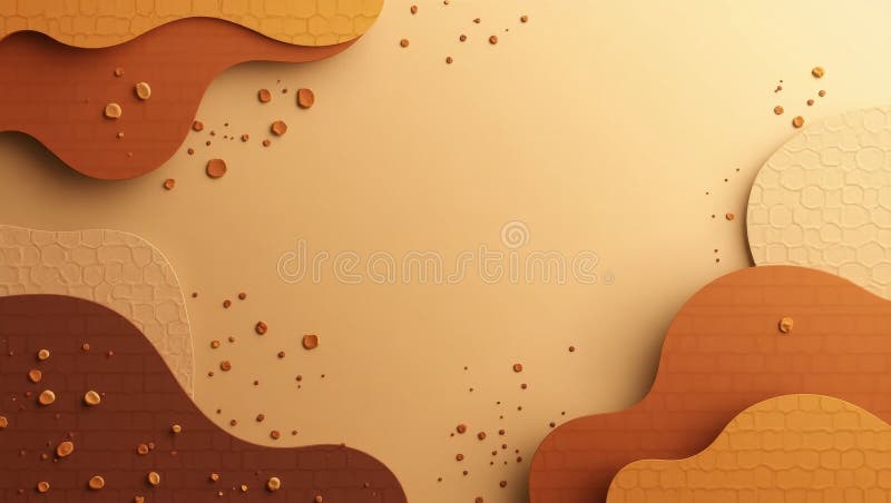 Abstract Earth Layers with Hexagonal Patterns Stock Photo - Image of ...
