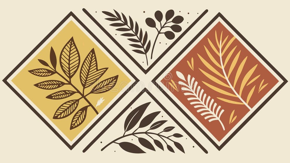 Abstract Leaf Square Pattern Stock Illustrations – 38,839 Abstract Leaf ...