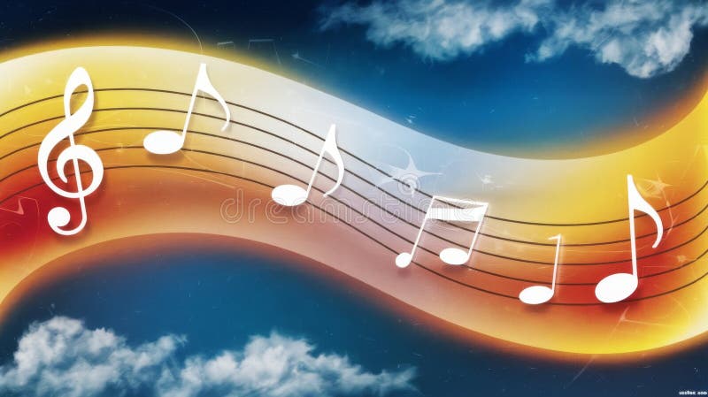 Music Notes Panoramic Stock Illustrations – 139 Music Notes Panoramic ...