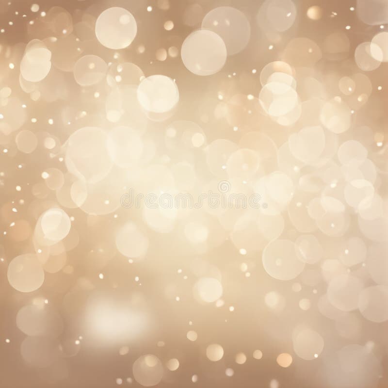 Warm-Toned Bokeh Background with Soft Glowing Light Circles Stock ...