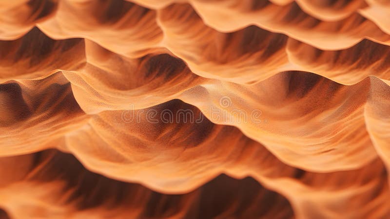 Warm Toned Sand Dunes Texture Pattern in Desert Landscape Background ...