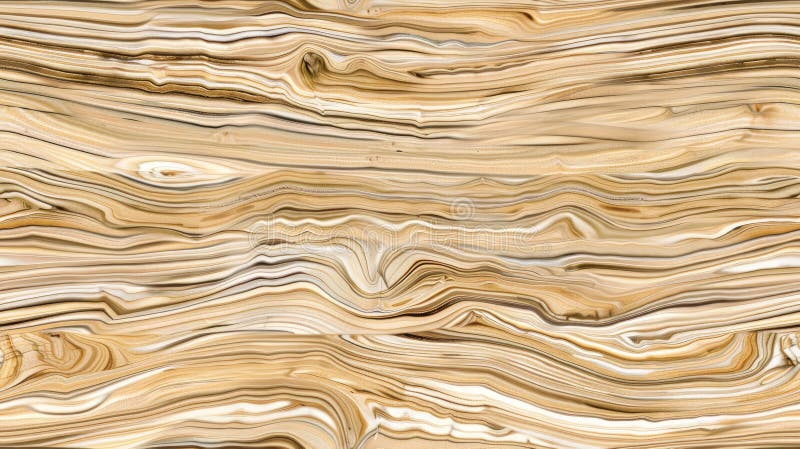 Warm-toned Wood Surface Features Intricate, Flowing Patterns ...