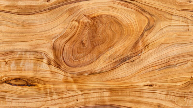 Warm-toned Wood Surface Features Intricate, Flowing Patterns ...