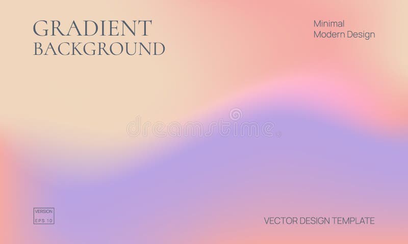 Warm Tones Gradient Background. Landing Page Template, Abstract Blurred ...