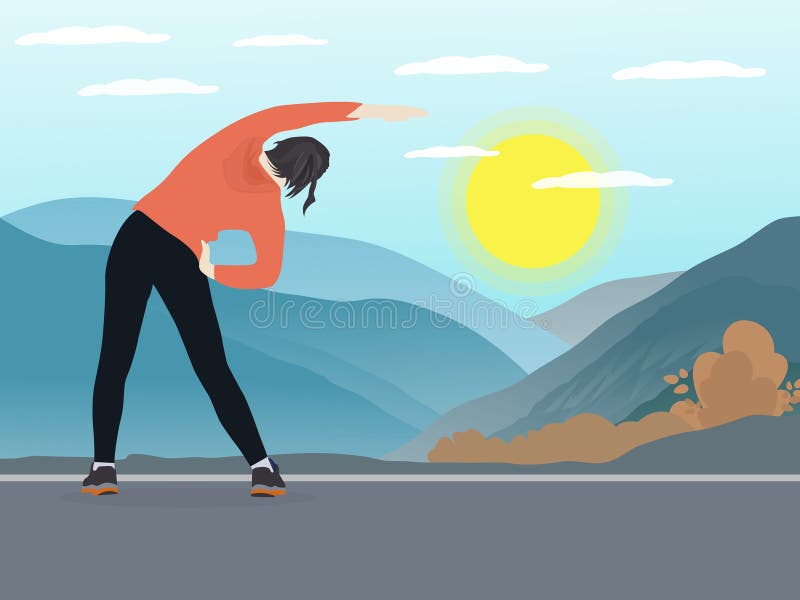 Fit Woman Warm Up Stock Illustrations – 287 Fit Woman Warm Up Stock ...