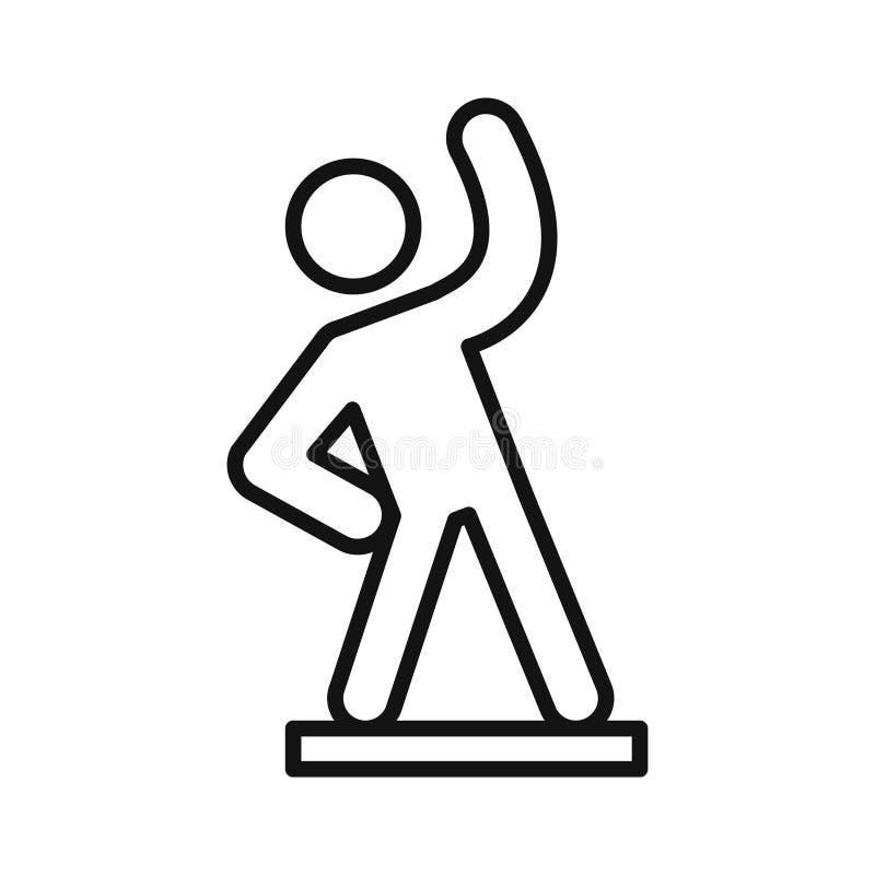 Warm Up Activity Plan Icon Illustration Design Stock Vector ...