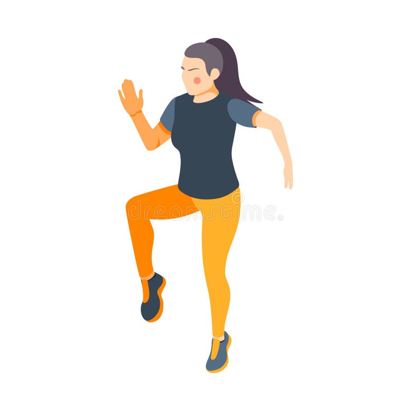 Warm Up Exercise Composition Stock Vector - Illustration of cardio ...