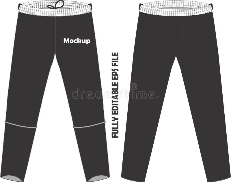Men Pants Mock Ups Illustration Vector Stock Vector - Illustration of ...
