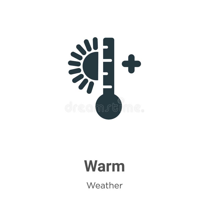 Warm Vector Icon On White Background. Flat Vector Warm Icon Symbol Sign ...