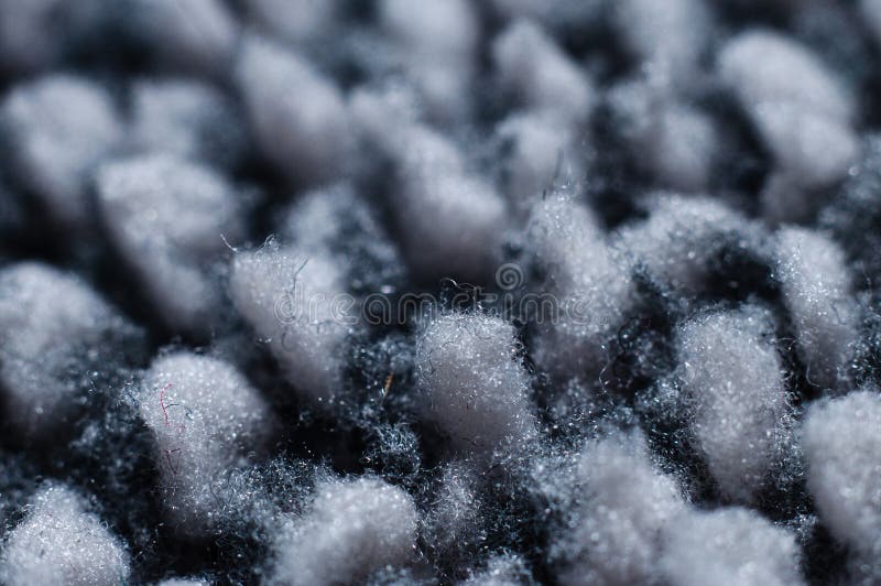 Warm Warming Fabric Based on Gray Fleece Material Close-up, Macro ...