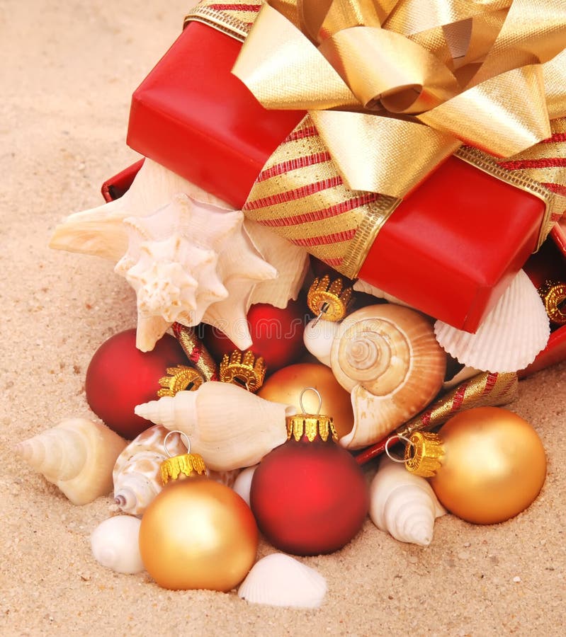 Merry Christmas Red and Gold Stock Photo - Image of decorations, wishes ...