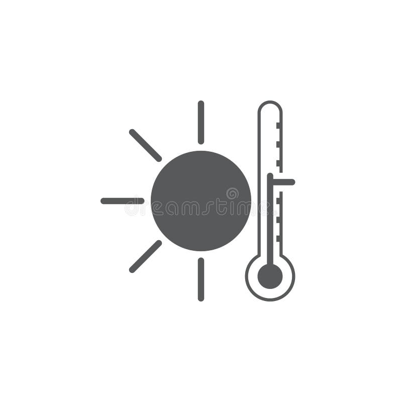 Warm Weather Icon Isolated on White Background. Vector Illustration ...