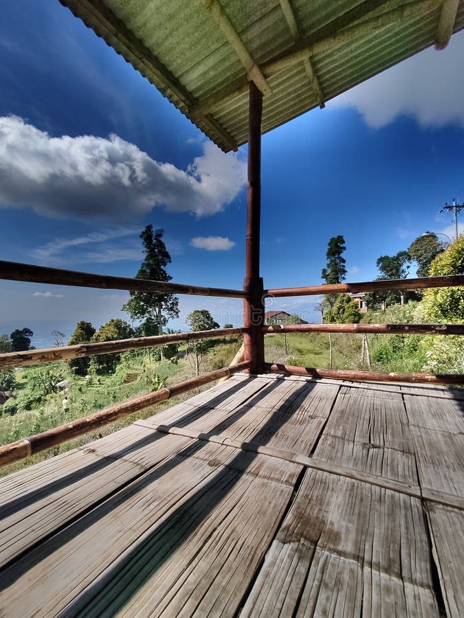 Warm Weather in a Log Cabin in a Mountain Range Stock Image - Image of ...