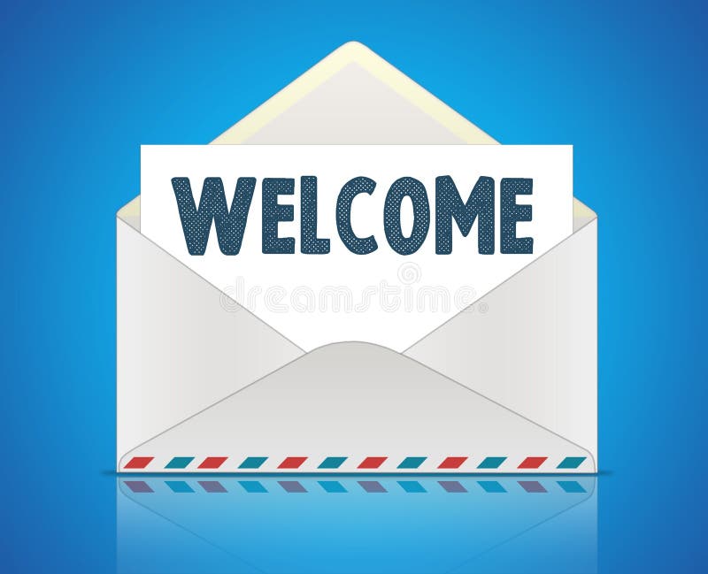 Warm Welcome - Envelope Message Concept Stock Illustration ...
