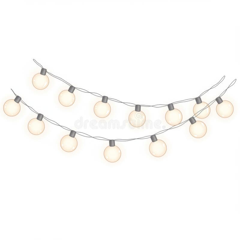 Warm White Round String Lights Stock Illustrations – 433 Warm White ...
