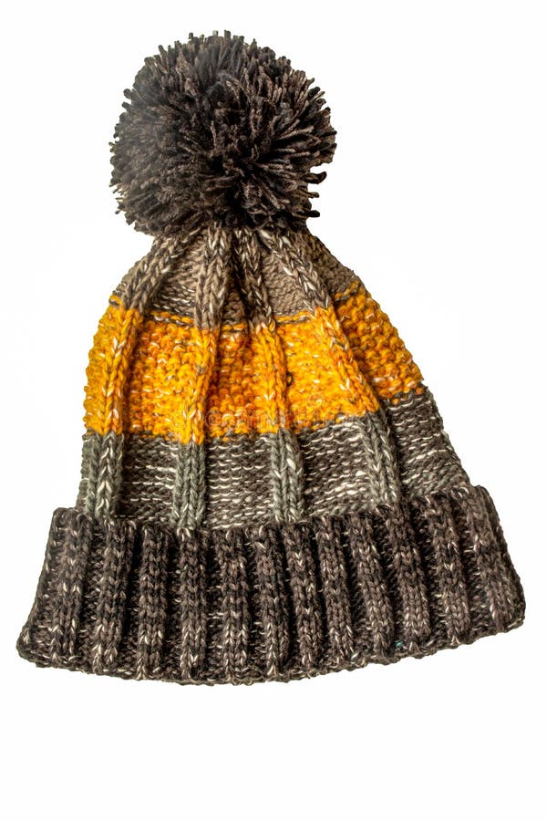Warm Woollen Winter Bobble Hat Stock Image - Image of bobble, store ...