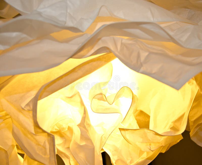 Warm and Yellow Light Falls through Different Layers of Paper, Light ...