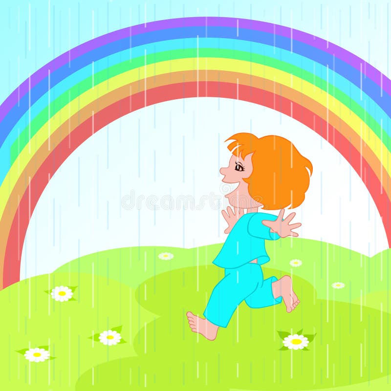 Warme motregen stock illustratie. Illustration of motregen - 7510708