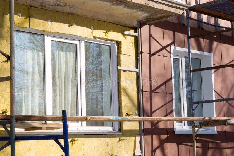 Warming of the Apartment House. Stock Image - Image of place, warming ...