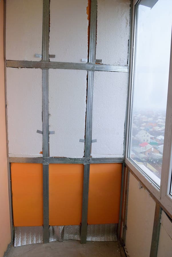 Warming of the balcony stock image. Image of home, insulating - 52977045