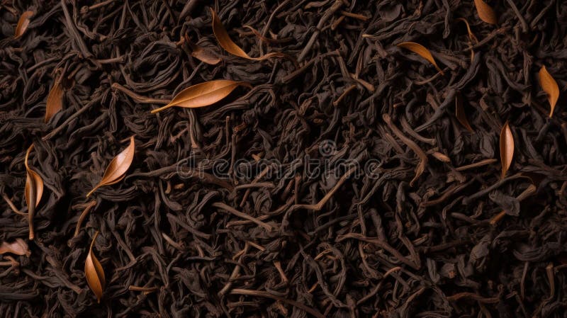 Warming Black Tea Hot Drink Vertical Background. Stock Illustration ...