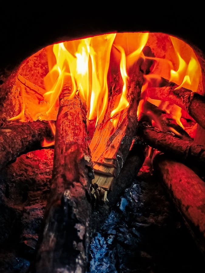 Warming the Body in Front of the Fire that Was Burned in the Furnace ...