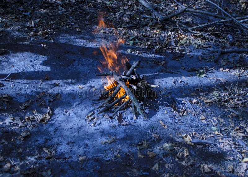 Autumn fire stock image. Image of heat, colors, bonfire - 100959209