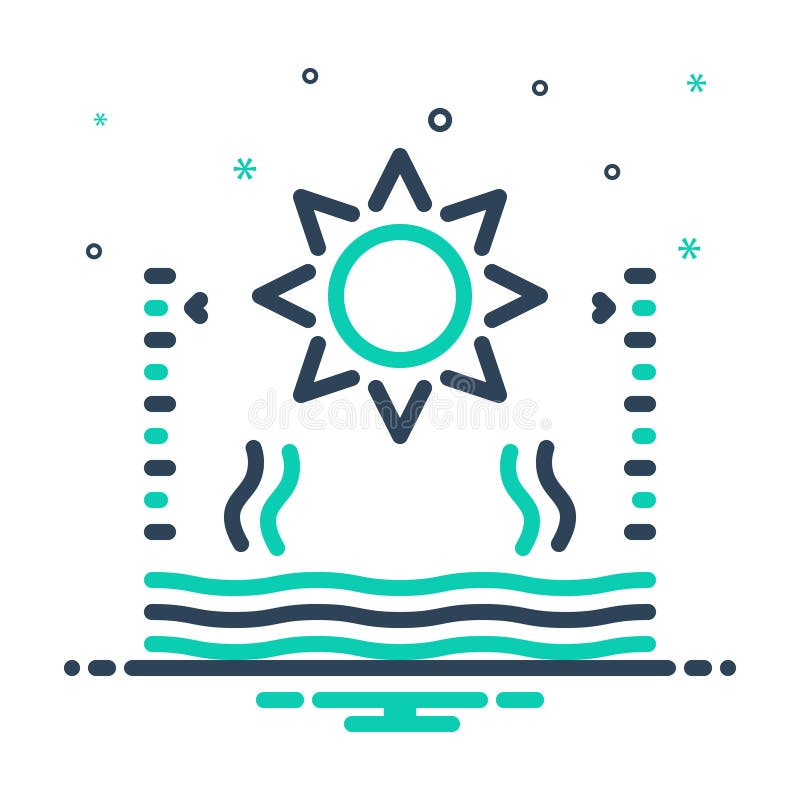 3d Weather Cycle stock vector. Illustration of cloud - 33848832