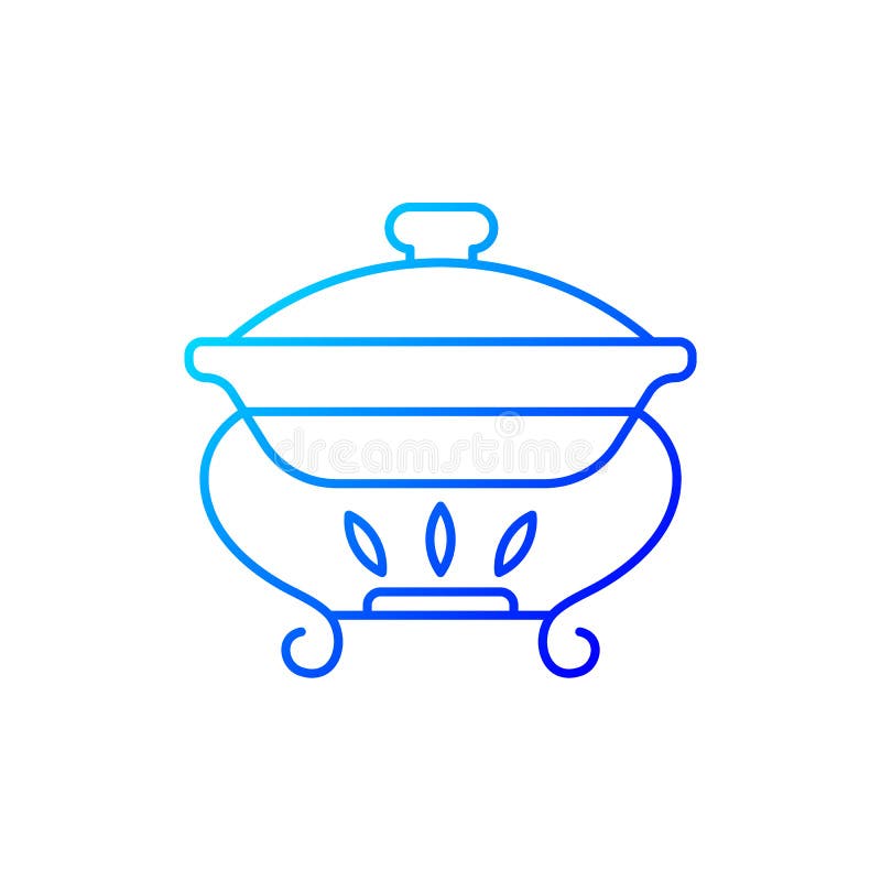 Warming Tray Gradient Linear Vector Icon Stock Vector - Illustration of ... Warming Tray Gradient Linear Vector Icon Stock Vector - Illustration of ...