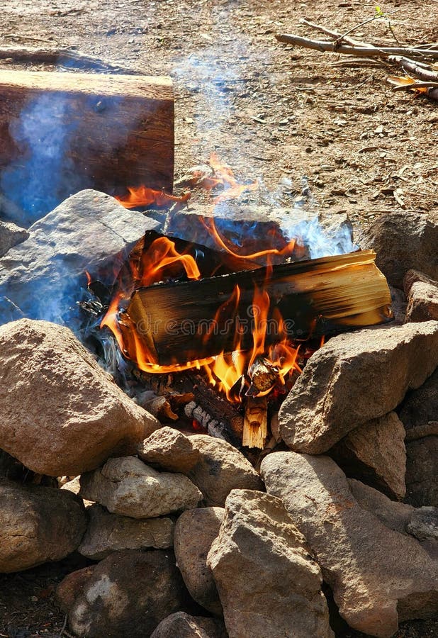 Warmth of a camp fire stock image. Image of wood, camp - 251795195