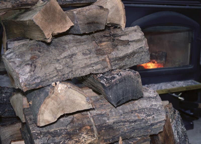 Warmth by the fire stock photo. Image of firewood, freshly - 83779252