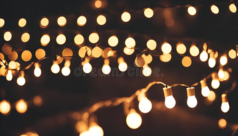 Warmth and Joy in the Night Stock Illustration - Illustration of golden ...