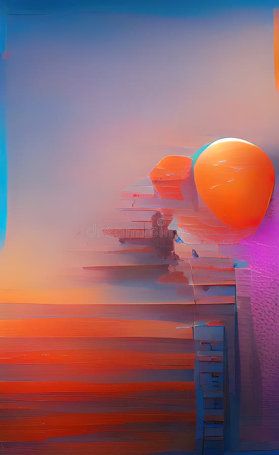 The Warmth and Power of Orange Color Stock Illustration - Illustration ...