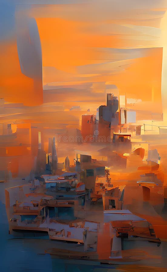 The Warmth and Power of Orange Color Stock Illustration - Illustration ...