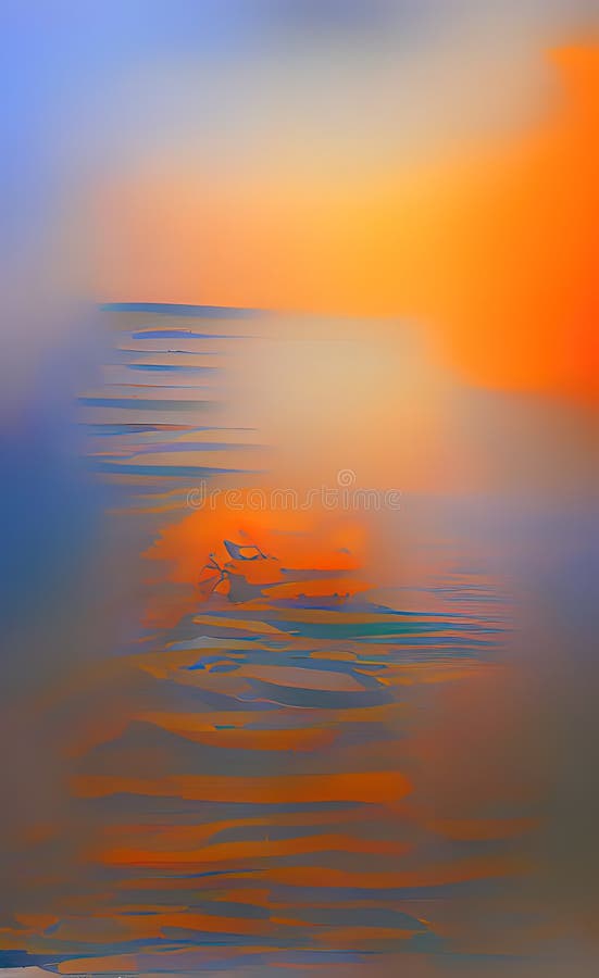 The Warmth and Power of Orange Color Stock Illustration - Illustration ...