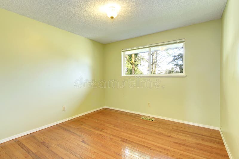 Warn Colors Empty Room with a Small Window Stock Image - Image of ...