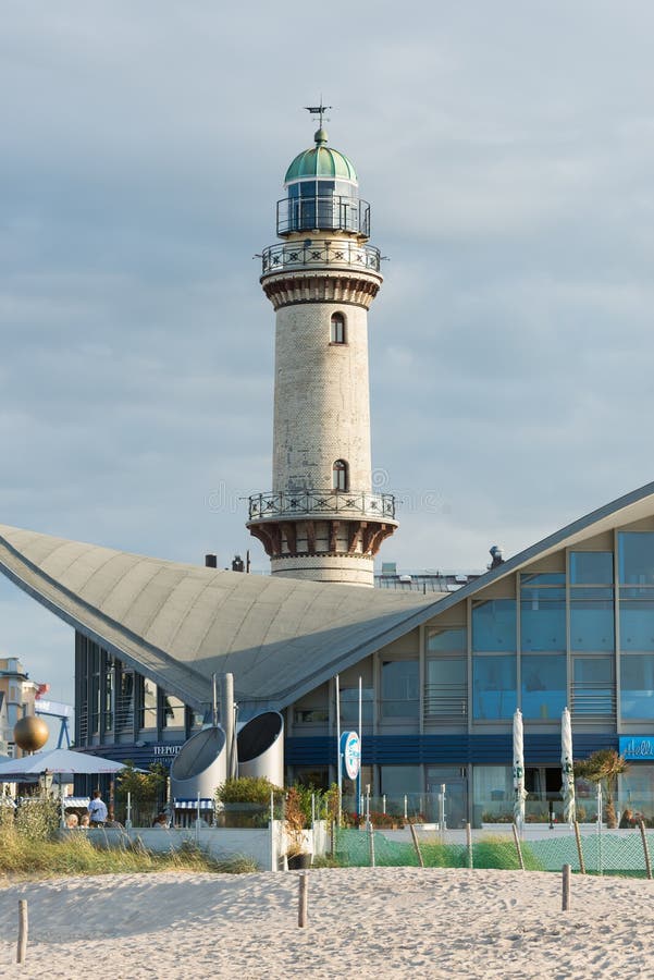 Warnemunde Lighthouse editorial photography. Image of pomerania - 62561142