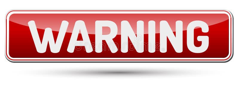 WARNING - Abstract Beautiful Button with Text. Stock Vector ...