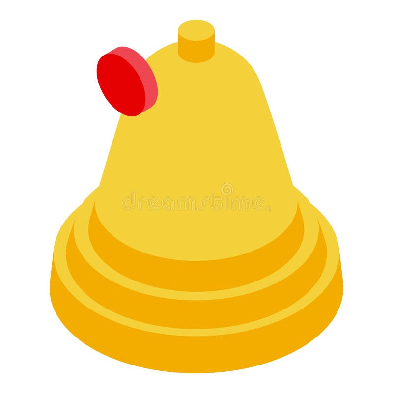 Warning Access Bell Icon Isometric Vector. Wrong Account Password Stock ...