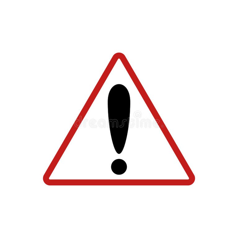 Warning Alert Icon. Caution Danger Symbol. Triangle Exclamation Mark ...
