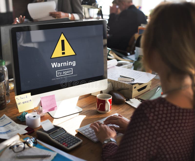Warning Attention Alert Notification Security Sign Concept Stock Photo ... Warning Attention Alert Notification Security Sign Concept Stock Photo ...